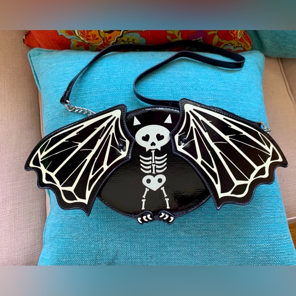 Betsey Johnson | Bags | Betsey Johnson Skeleton Bat Purse | Poshmark